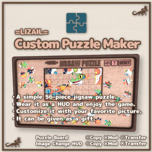 Second Life Marketplace - =LIZAIL= Custom Puzzle Maker